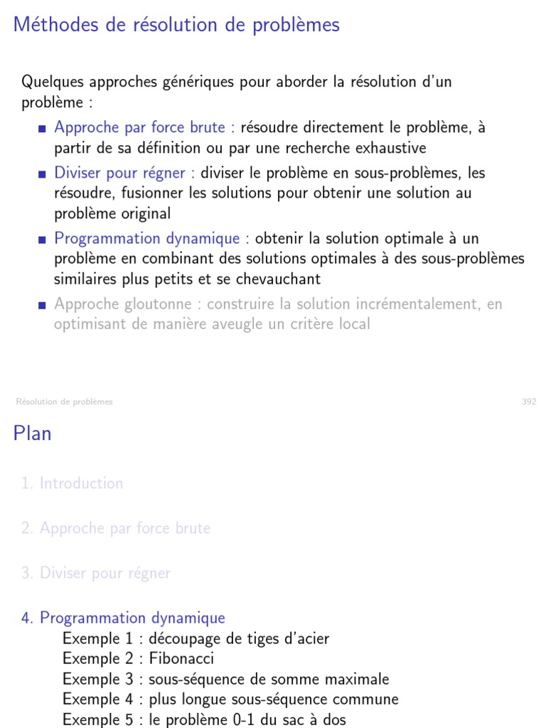 06 Resolution 2014 2015 Part2 | PDF | Programmation dynamique | Théorie des systèmes