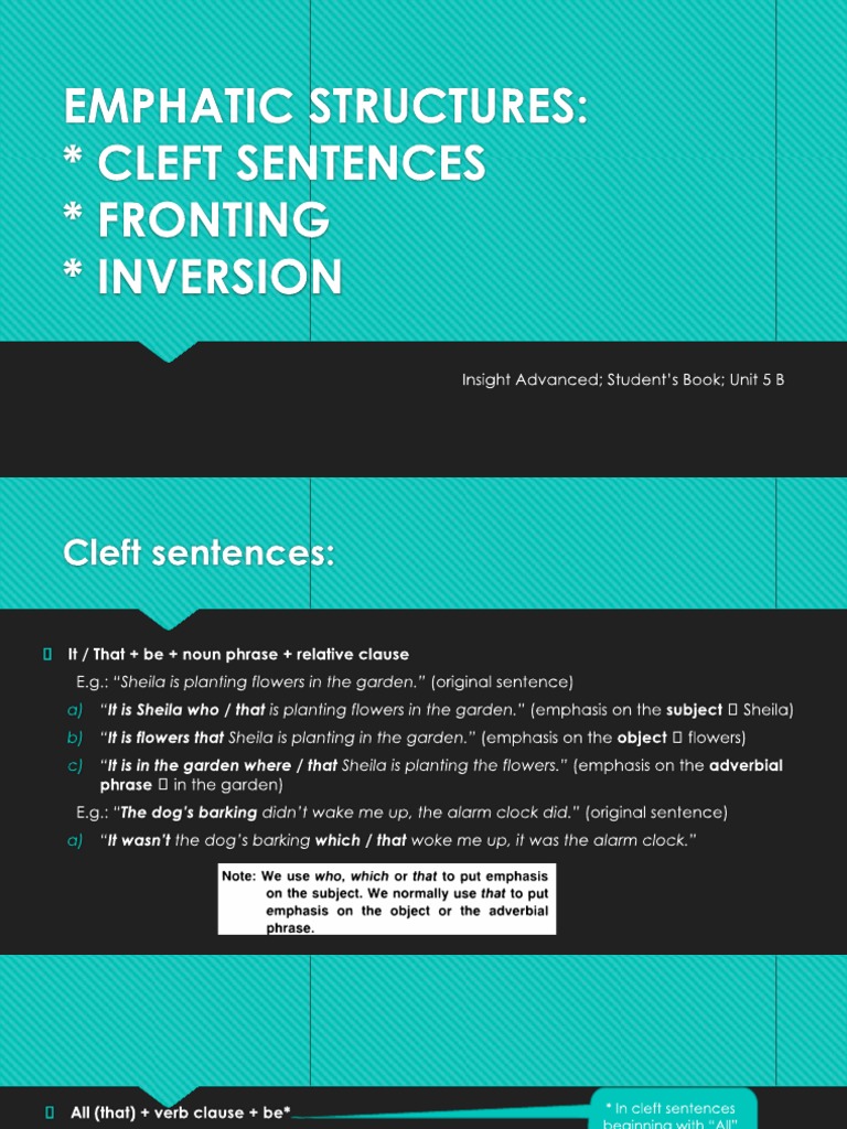 Emphatic Structures | PDF
