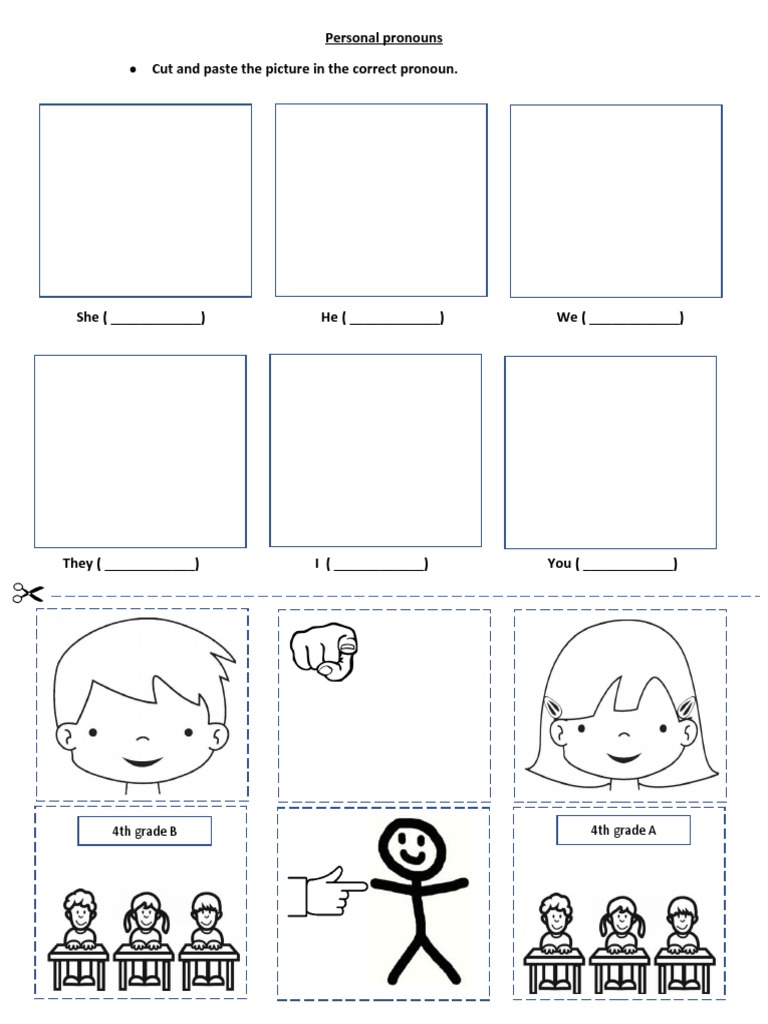 Personal Pronouns Activity for Grades 4 | PDF