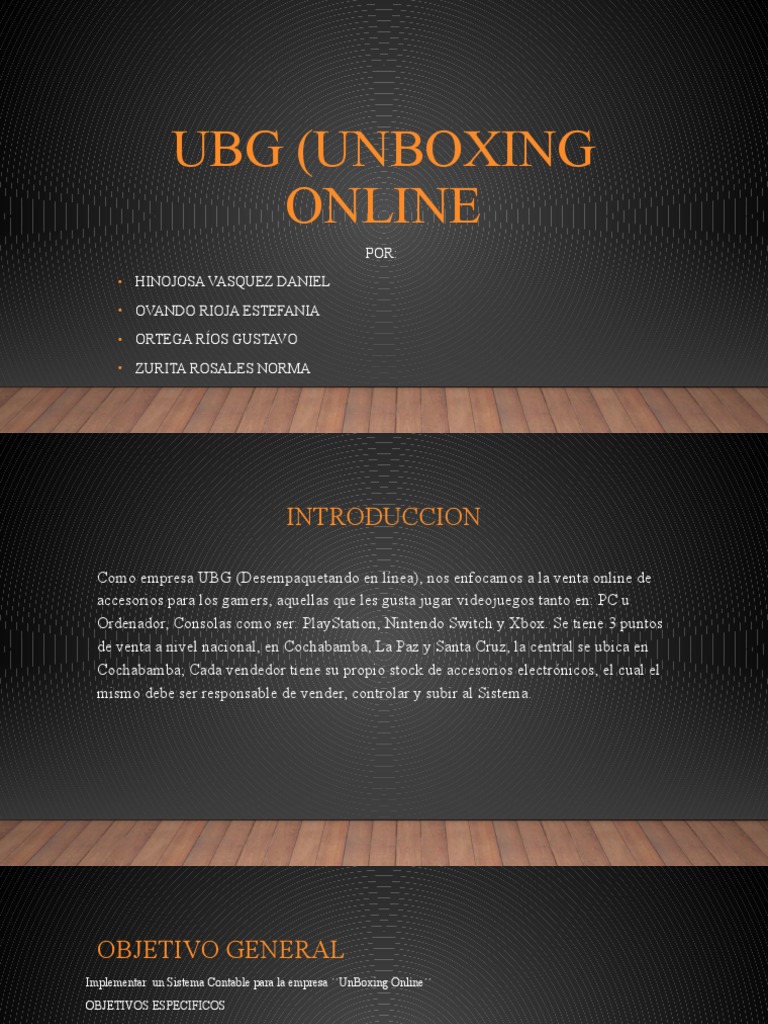 Ubg (Unboxing Online: Por: Hinojosa Vasquez Daniel Ovando Rioja ...