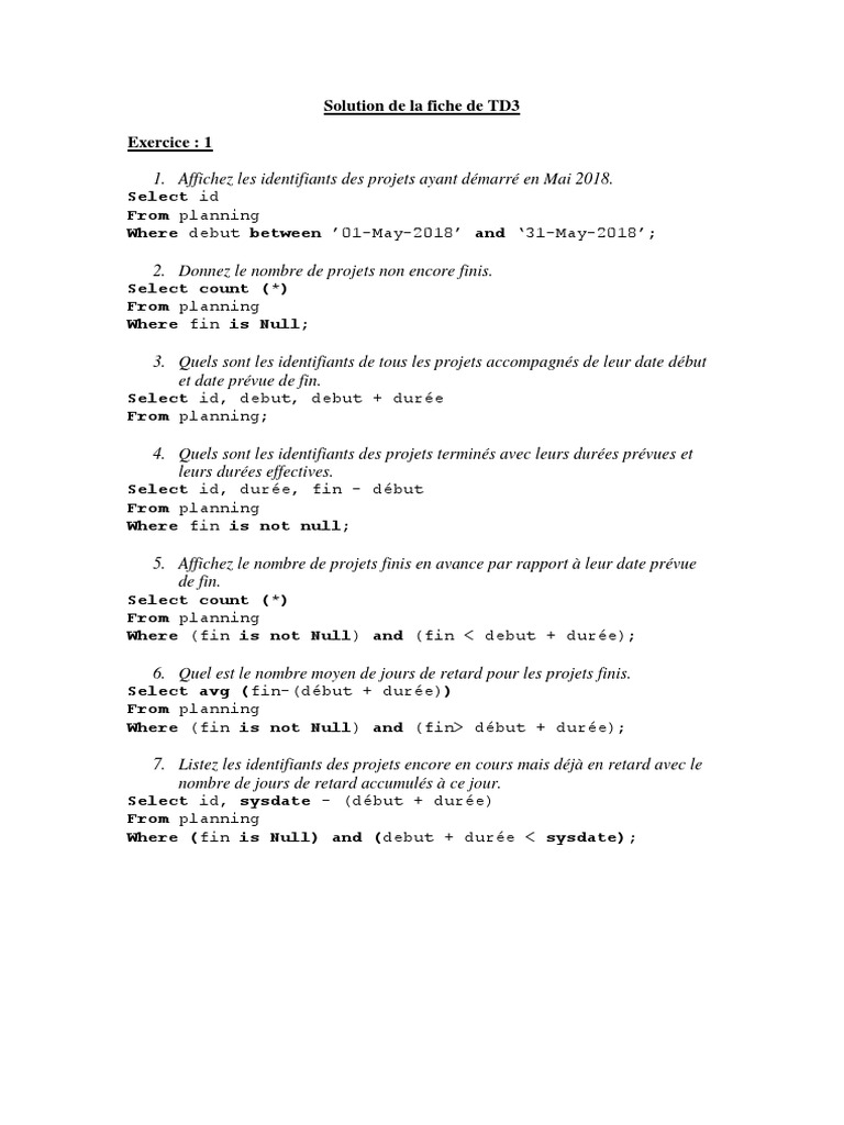Solution Fiche de TD3 | PDF | Échecs | Théorie (échecs)