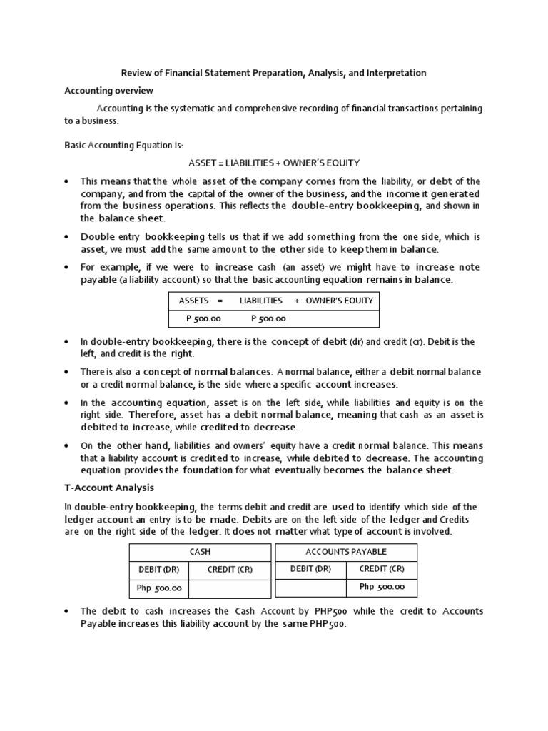 Financial Statement Preparation, Analysis and Interpretation | PDF ... Financial Statement Preparation, Analysis and Interpretation | PDF ...