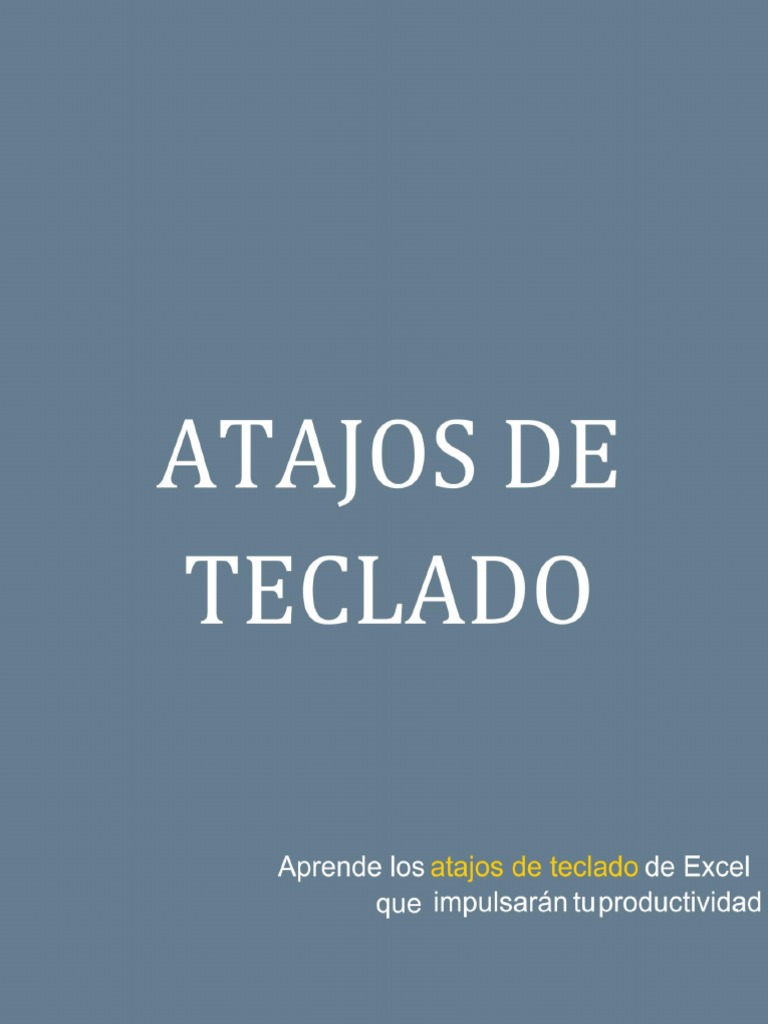 Comandos Rapidos Excel Mac | PDF | Ventana (informática) | Microsoft Excel