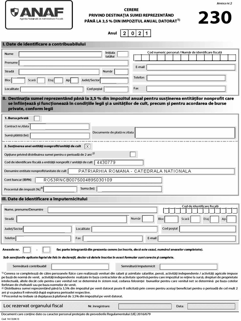 Formular 230 PDF | PDF