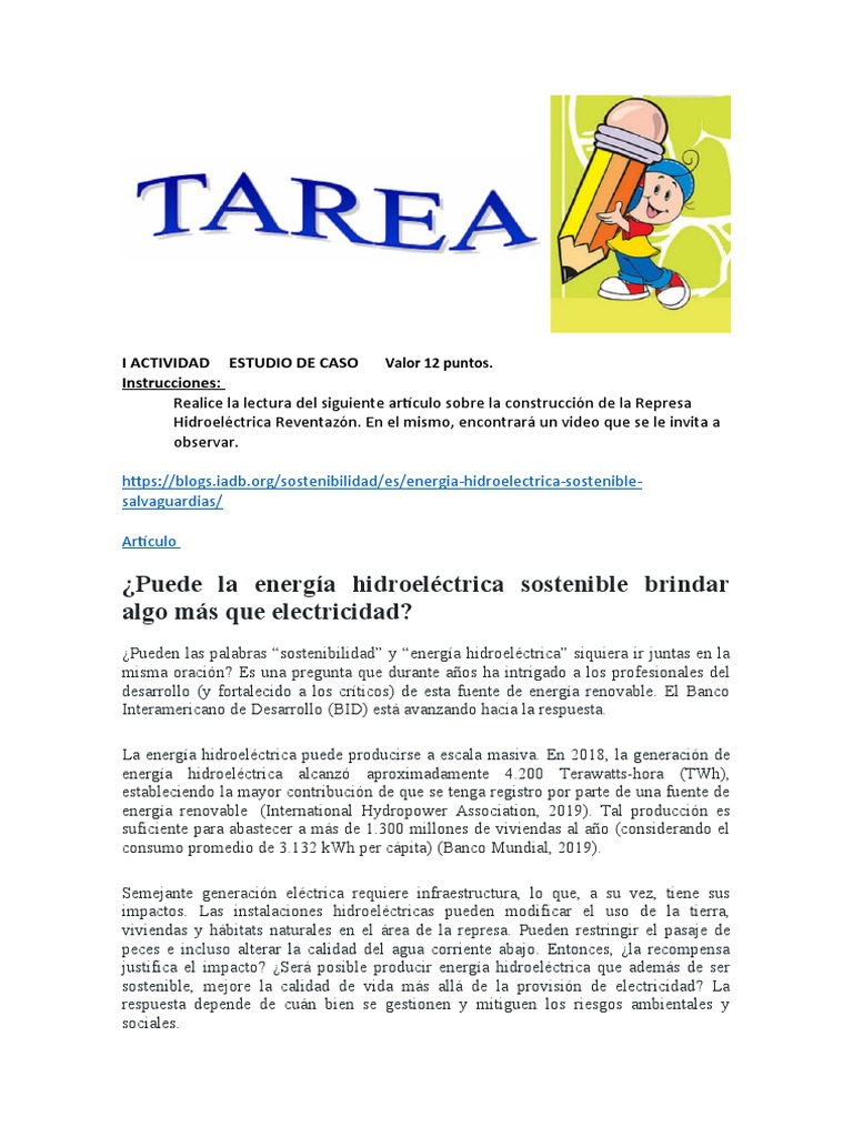 Represa Hidroeléctrica Reventazón: Sostenibilidad | PDF ...