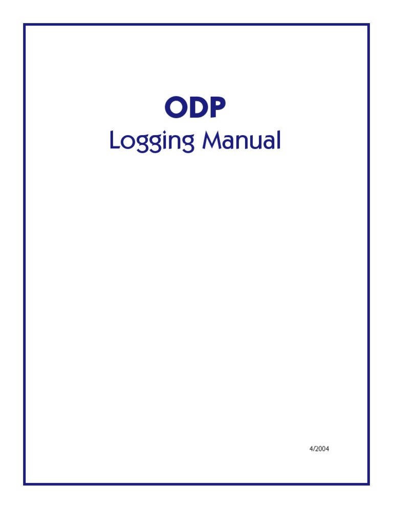 Logging Manual | PDF | Science | Geology