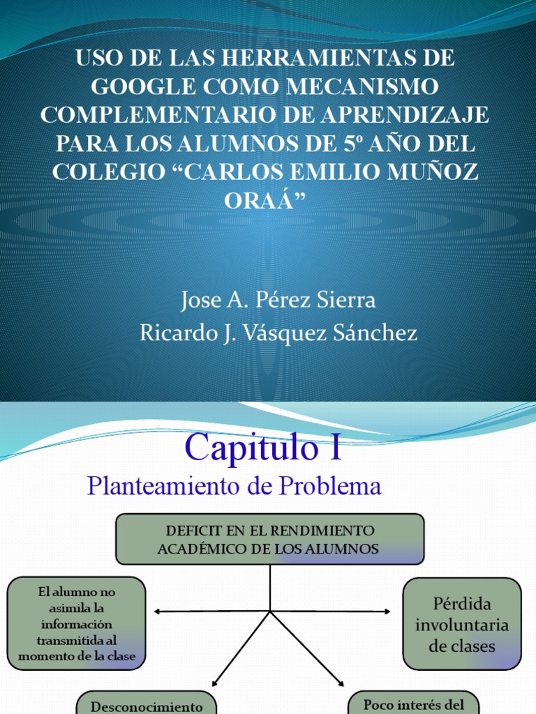 Diapositivas Del Anteproyecto | PDF | Aprendizaje | Tecnología de información y comunicaciones
