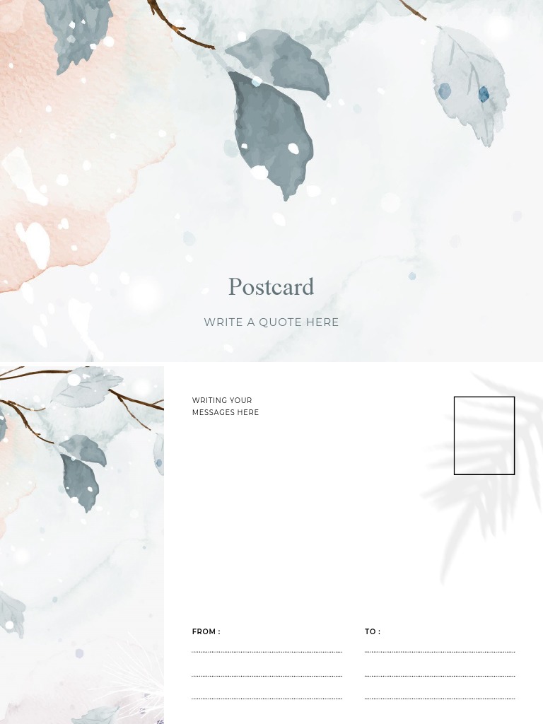 4x6 Postcard Template | PDF