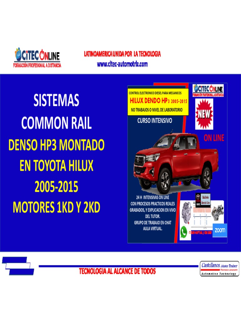 Sistemas Common Rail: Denso Hp3 Montado en Toyota Hilux 2005-2015 ...