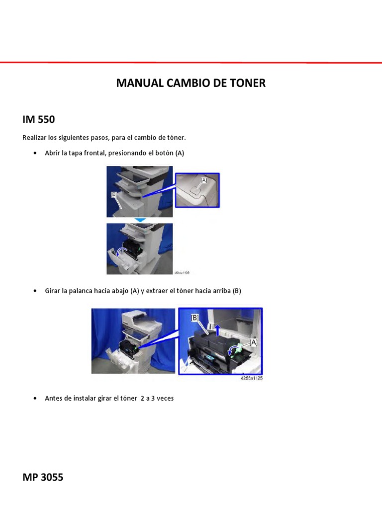 Manual Cambio de Toner | PDF