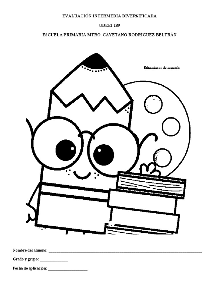EVALUACIÓN INTERMEDIA DIVERSIFICADA ZIA y KARLOS 4° B | PDF ...