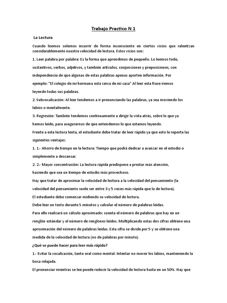 Trabajo Practico N 1 - 230327 - 18513 | PDF | Palabra | Lingüística