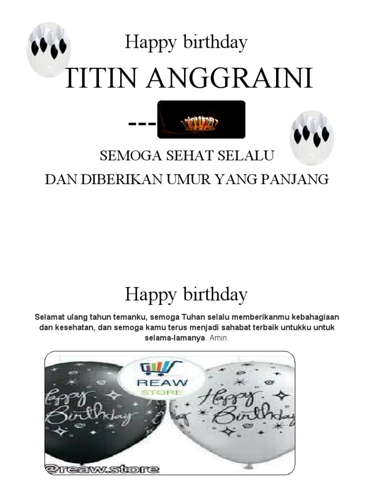 Happy Birthday | PDF