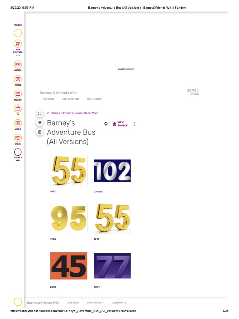 Barney's Adventure Bus (All Versions) _ Barney&Friends Wiki _ Fandom | PDF