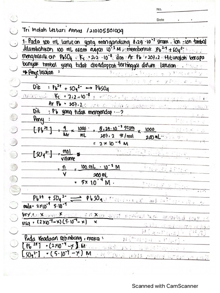 Tugas Kimia Analitik 2 - Tri Indah Lestari | PDF