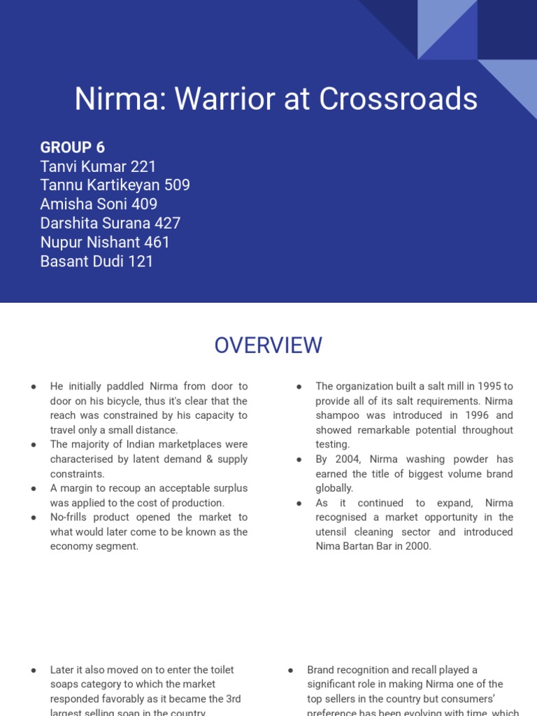 Nirma - Case Study | PDF | Brand | Advertising