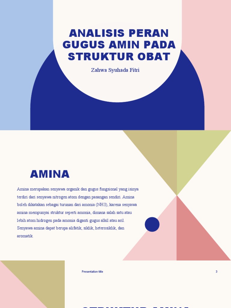 Analisis Peran Gugus Amin Pada Struktur Obat | PDF