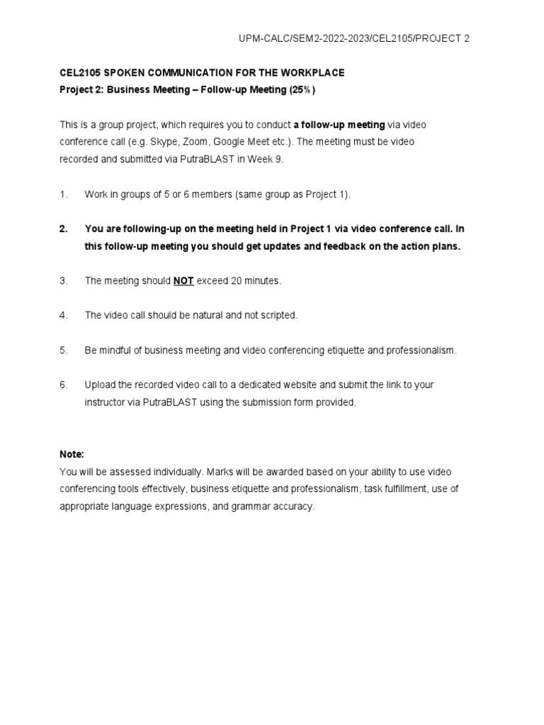CEL2105 Project 2 - Description (SEM 2-2022-2023) | PDF
