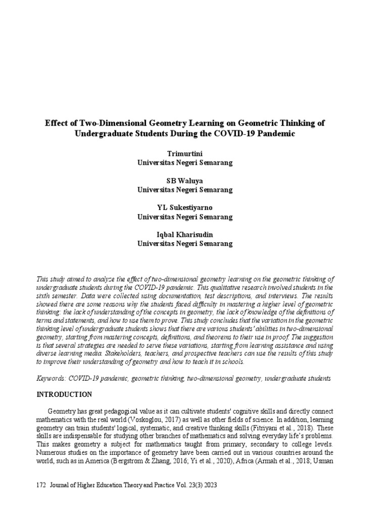 Geometric Thinking | PDF | Shape | Geometry