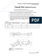 PLTW Activity 2.1.1 Answer Key | PDF | Engineering Tolerance | Metrology