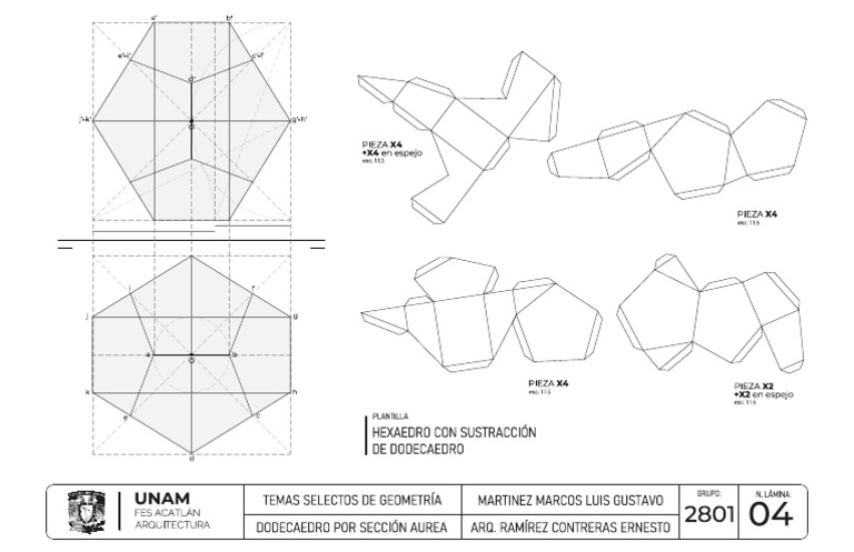 Hexaedro Con Sustracción de Dodecaedro | PDF
