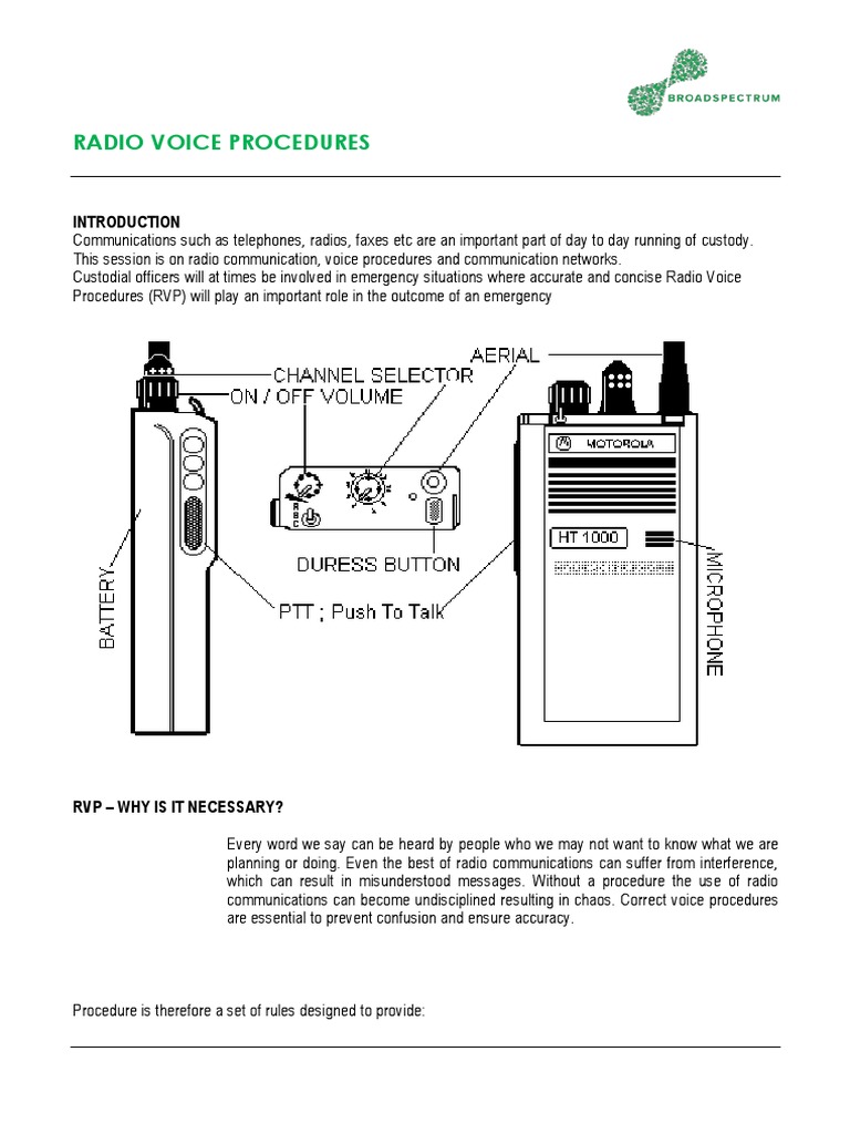 Radio Voice Procedure | PDF | Communication | Linguistics