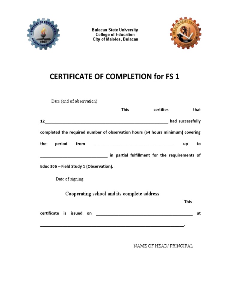 Certificate of Completion | PDF