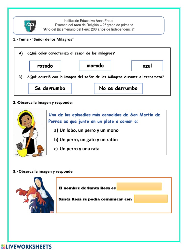 Prueba Diagnostica 3 Grado | PDF