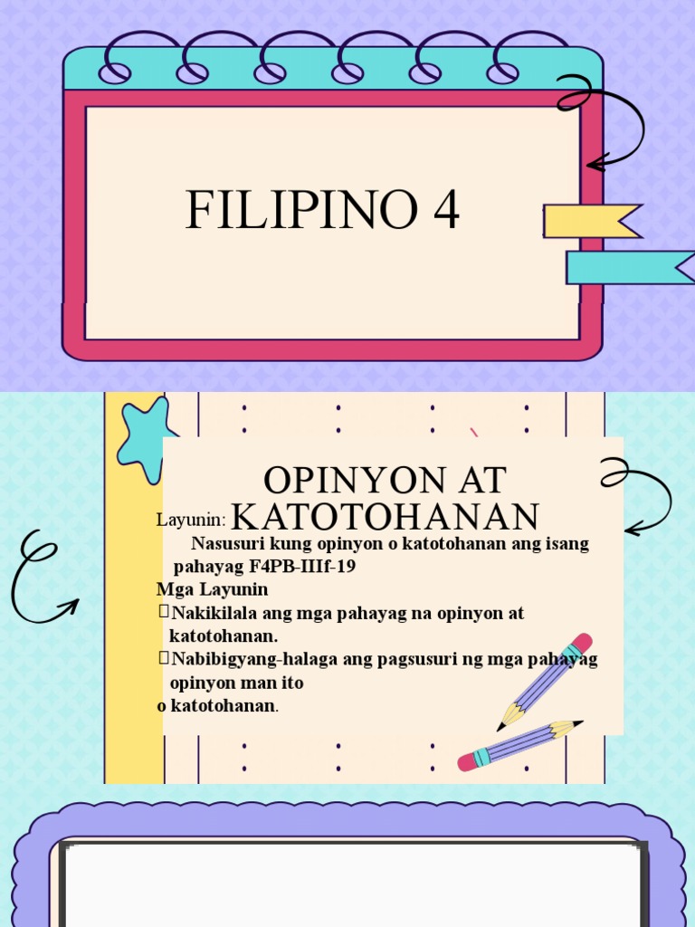 Katotohanan o Opinyon | PDF