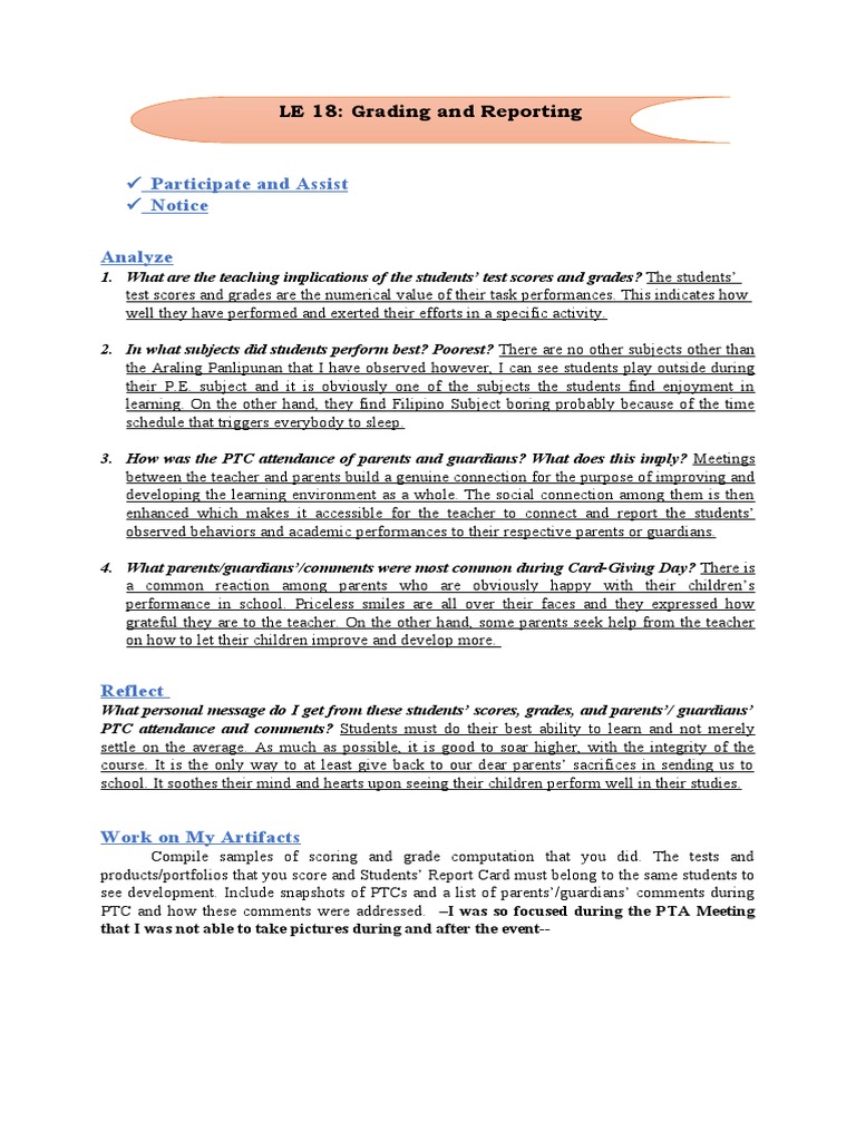 FS2 Le18 | PDF | Teachers | Learning