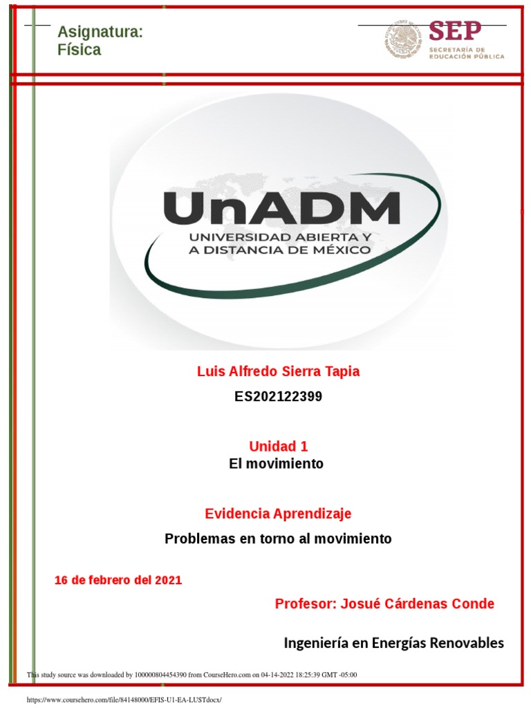 Efis U1 Ea Lust | PDF | Física | Importar