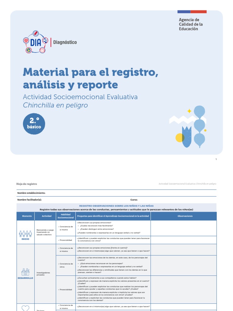 Material de Registro 2 Basico Diagnostico 2023 | PDF | Las emociones | Comportamiento