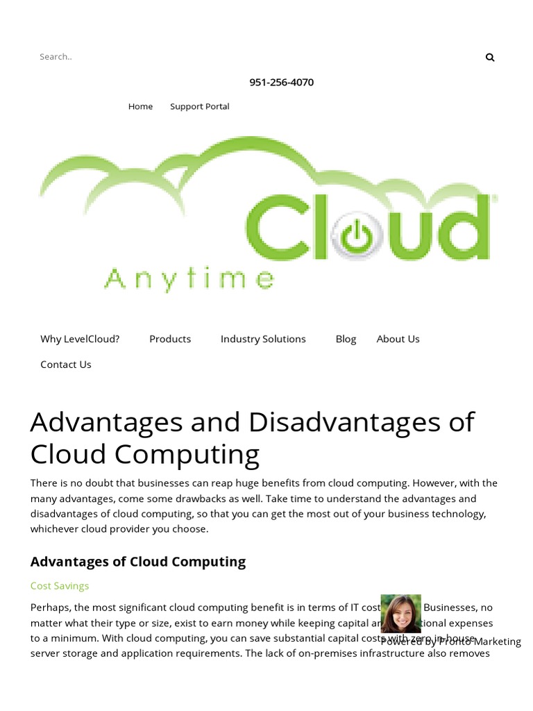 Advantages and Disadvantages of Cloud Computing | PDF | Cloud Computing | Computer Security