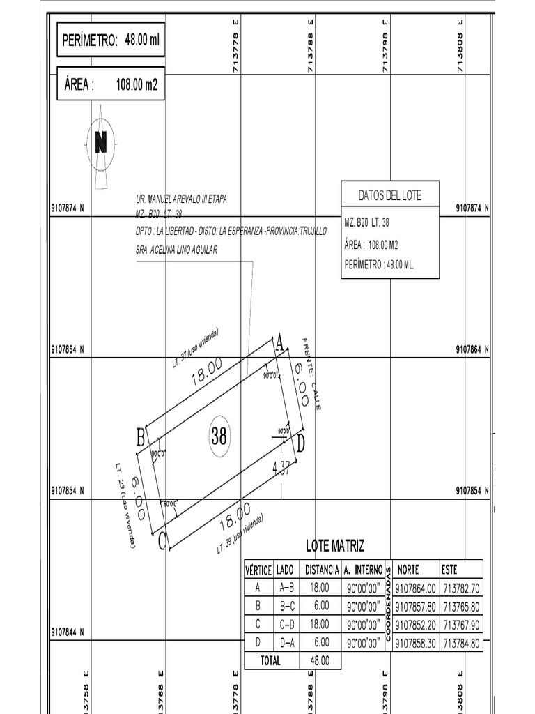 Coordenadas Utm Presentadas | PDF