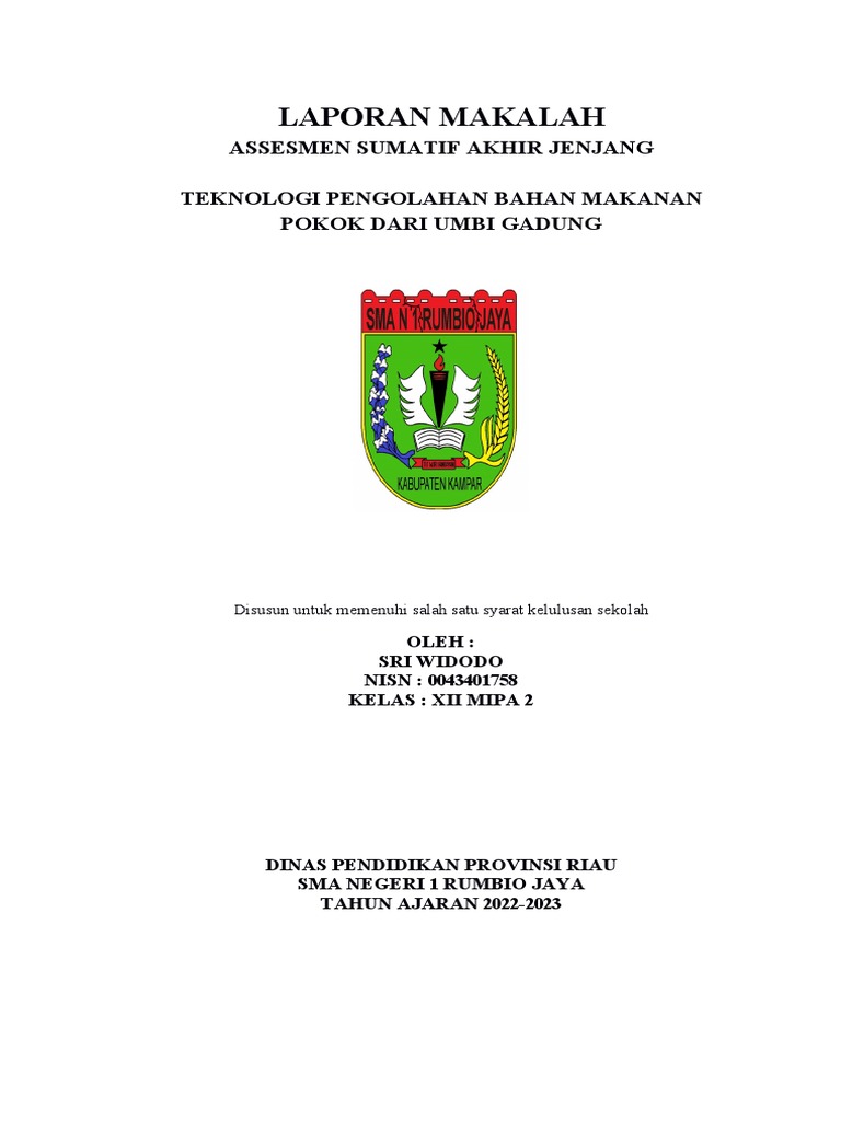 Makalah Sri Widodo 4 | PDF