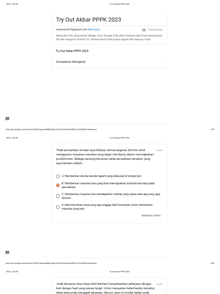 Try Out Akbar PPPK 2023 | PDF