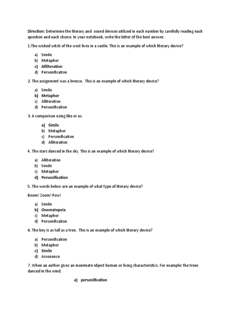 Evaluation in Literary Devices | PDF | Metaphor | Poetics