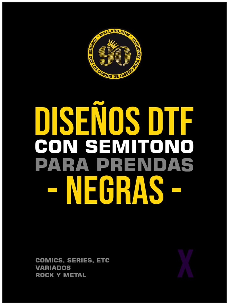 Catalogo de Diseños Con Semitono para DTF en Prendas Negras - Compressed | PDF | Grupos ...