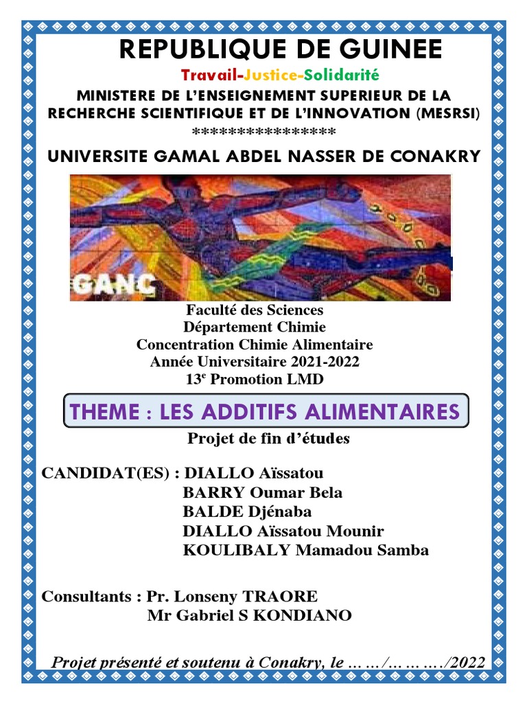 Additifs Alimentaires : Risques et Règlementations | PDF | Nourriture ...