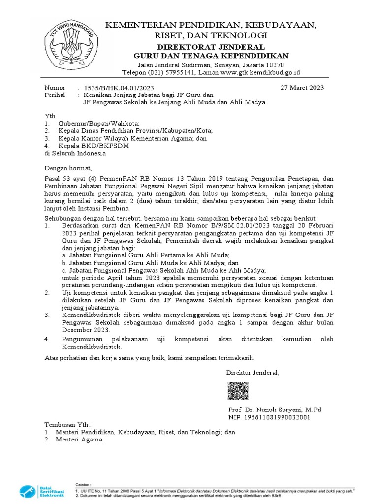 Kementerian Pendidikan, Kebudayaan, Riset, Dan Teknologi: Direktorat ...