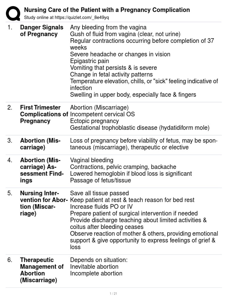 NURSING_ROLE_AND_NURSING_CARE_DURING_PREGNANCY_COMPLICATIONS | PDF ...