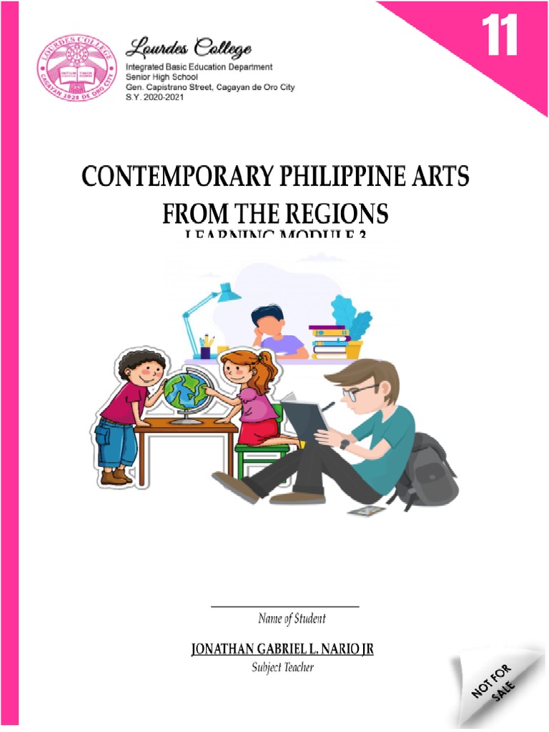 Contemporary Arts Module 3.docx 1 1 | PDF | The Arts | Philippines
