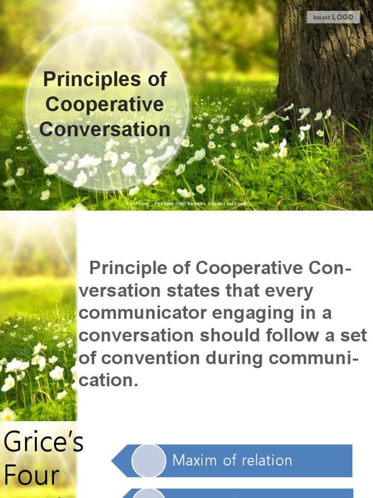 Lesson 2 Principles of Cooperative Conversation | PDF | Logic | Linguistics