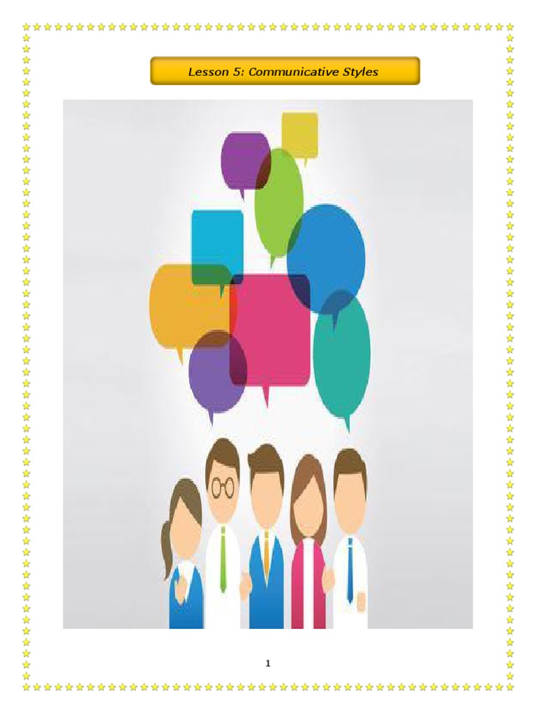 Grade 9 (Lesson 5) - Communicative Style | PDF