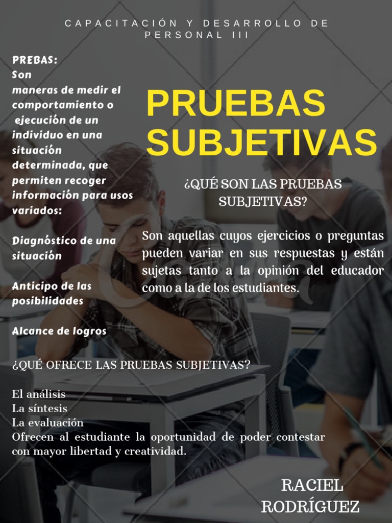 Pruebas Subjetivas | PDF