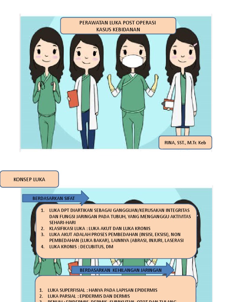 Konsep Perawatan Luka Post Operasi Kasus Kebidanan | PDF