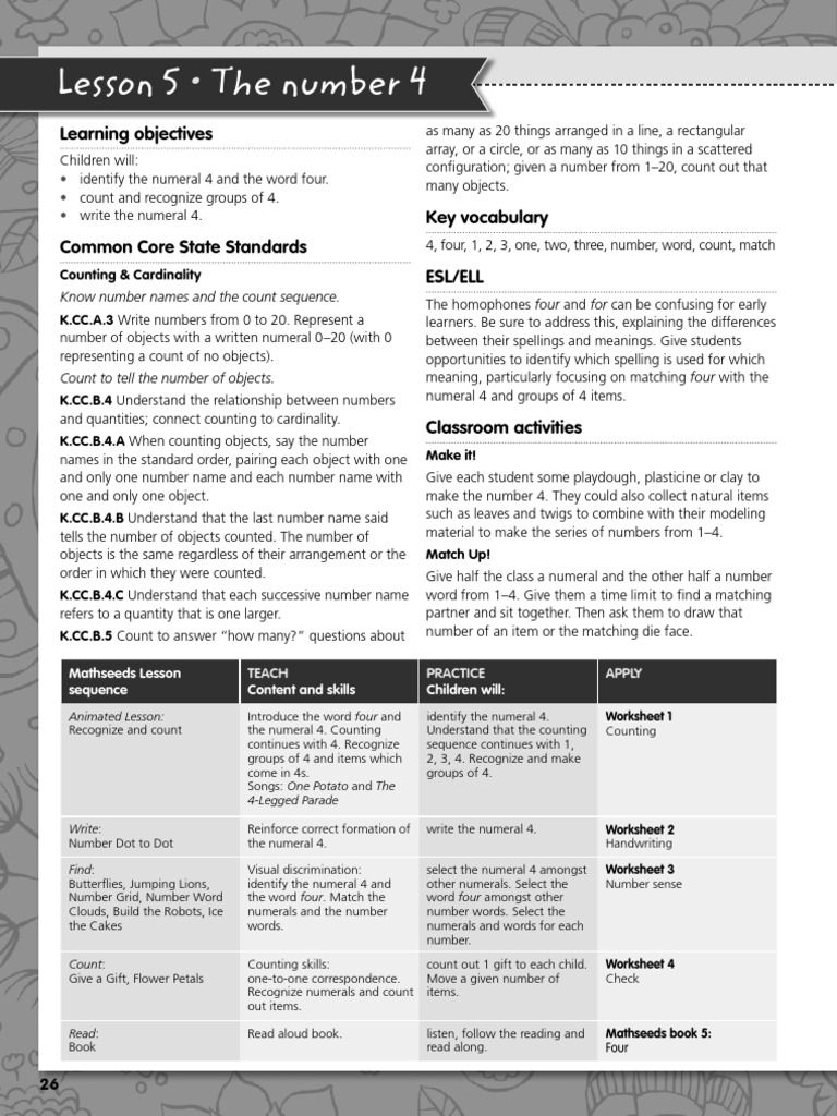 Activity Sheet Maths Homeschool Worksheets Map 1 Lesson 5 en-US | Download Free PDF | Behavior ...