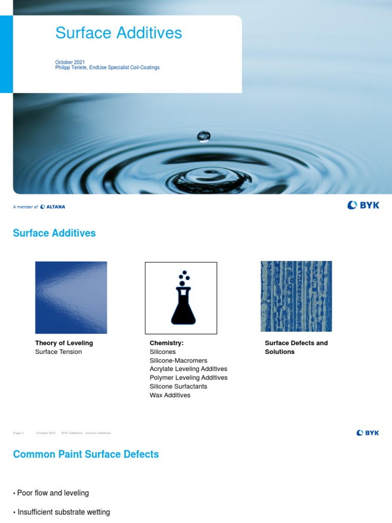Optimizing Paint Performance Through Surface Additives | PDF | Wax | Paint