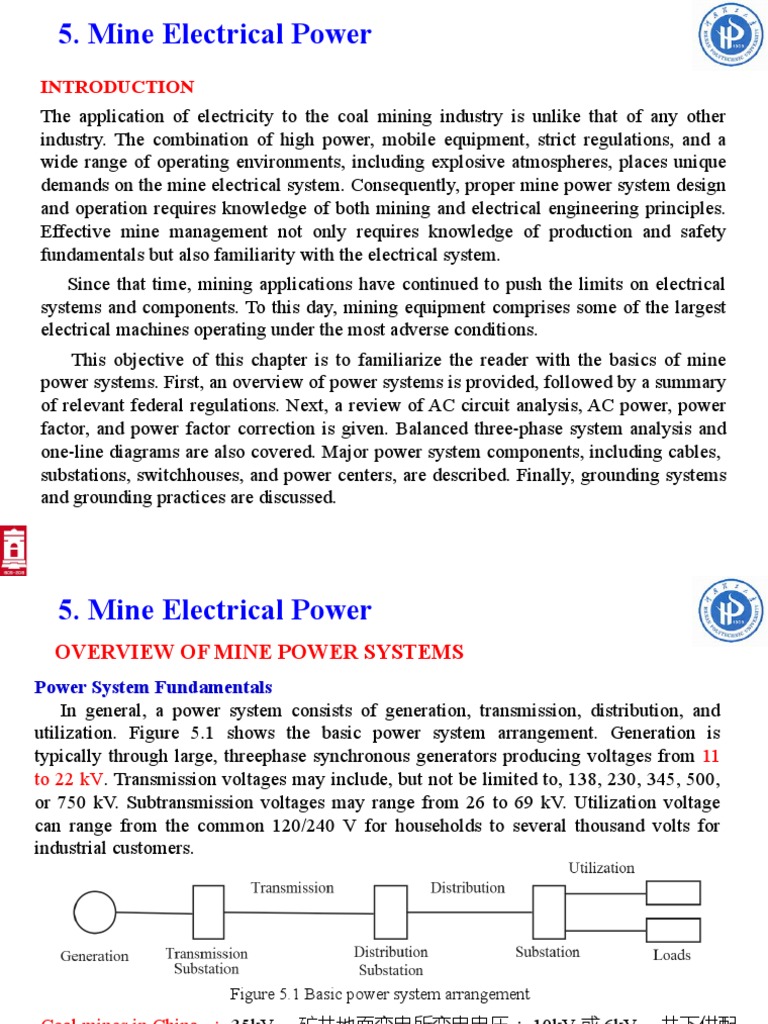 Mine Electrical Power | PDF | Electrical Substation | Relay
