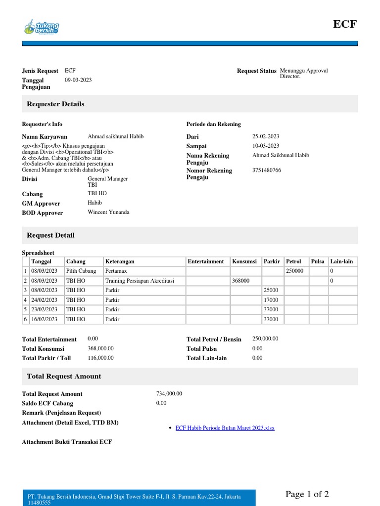 TBI ECF Report Builder | PDF